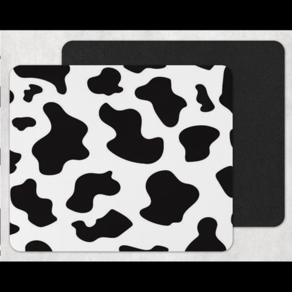Hand Crafted | Computers, Laptops & Parts | Cow Print Mouse Pad | Poshmark